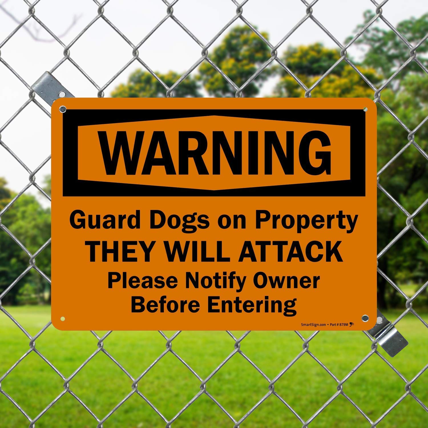 Best Warning Sign – SmartSign – Guard Dogs on Property Review – careful ...