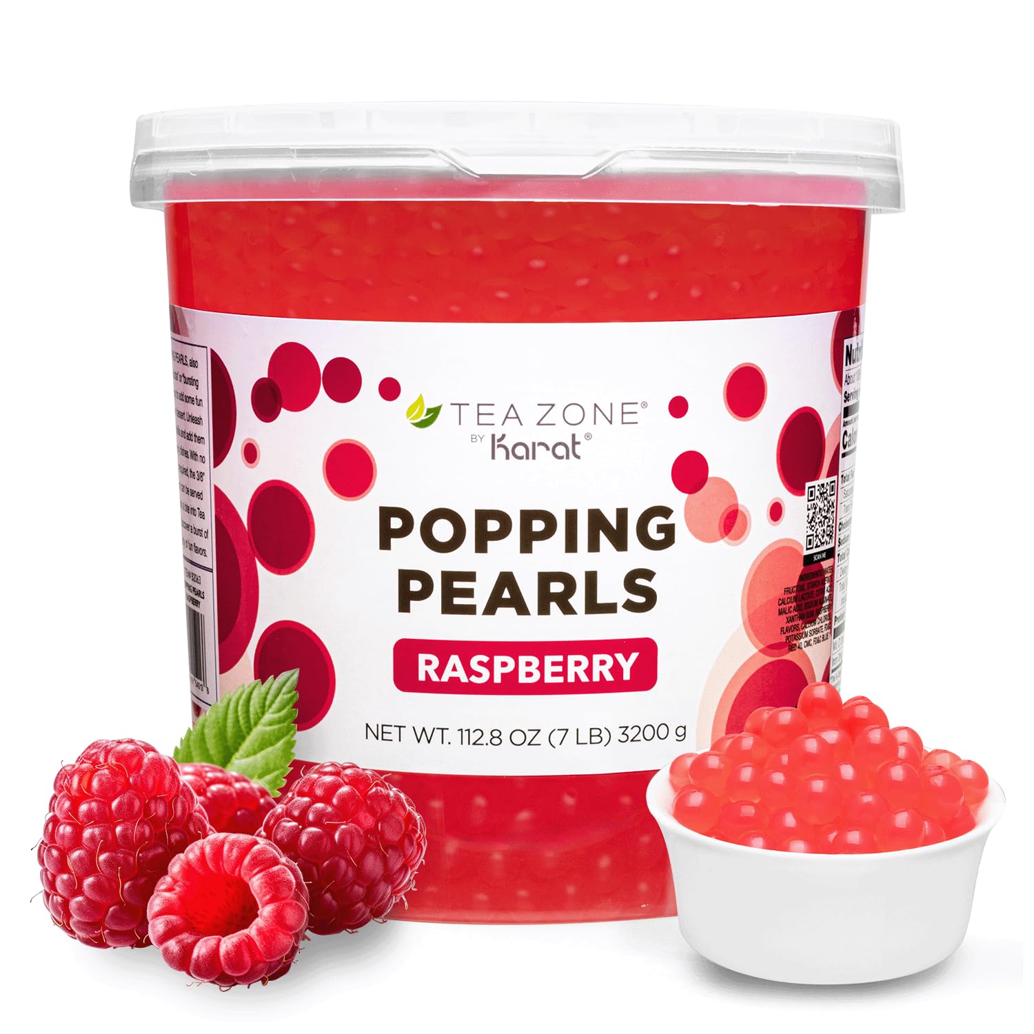Amazon.com: Tea Zone [7 Pounds] Raspberry Popping Pearls for Boba Tea ...