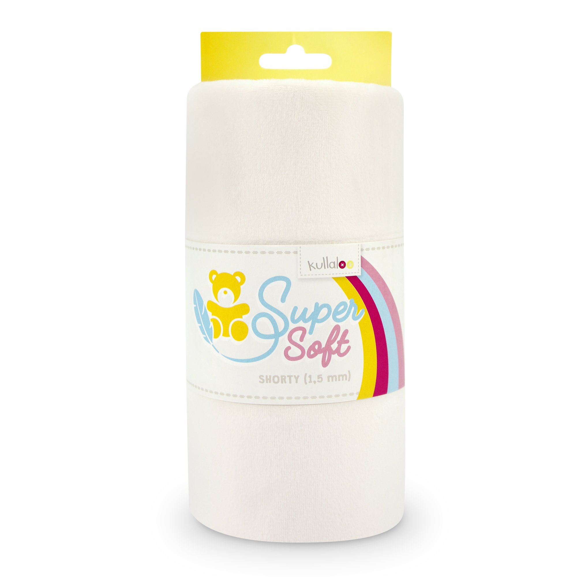 Amazon.com: kullaloo Plush Fabric | Solid White Minky Fabric for Sewing ...