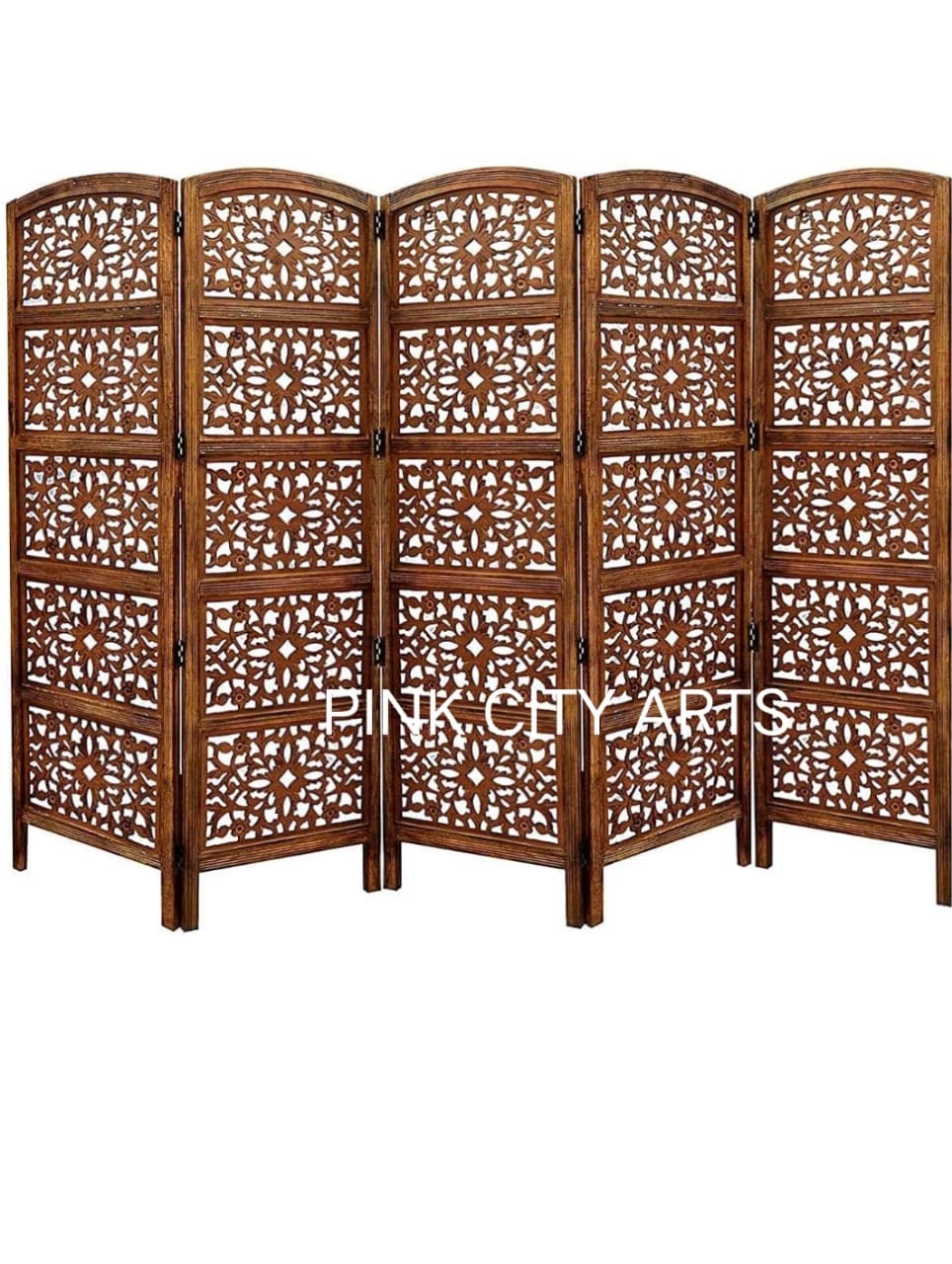 Pink City Arts Wall Divider Room Separator 5 Panel Divider | Desertcart ...