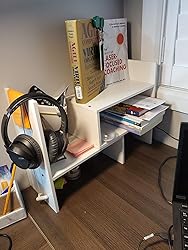 Adjustable Desktop Bookshelf Office Organizer Desk Storage Organizer ...