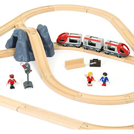 BRIO World Railway Starter Train Set A for Kids Age 3 Years and Up ...