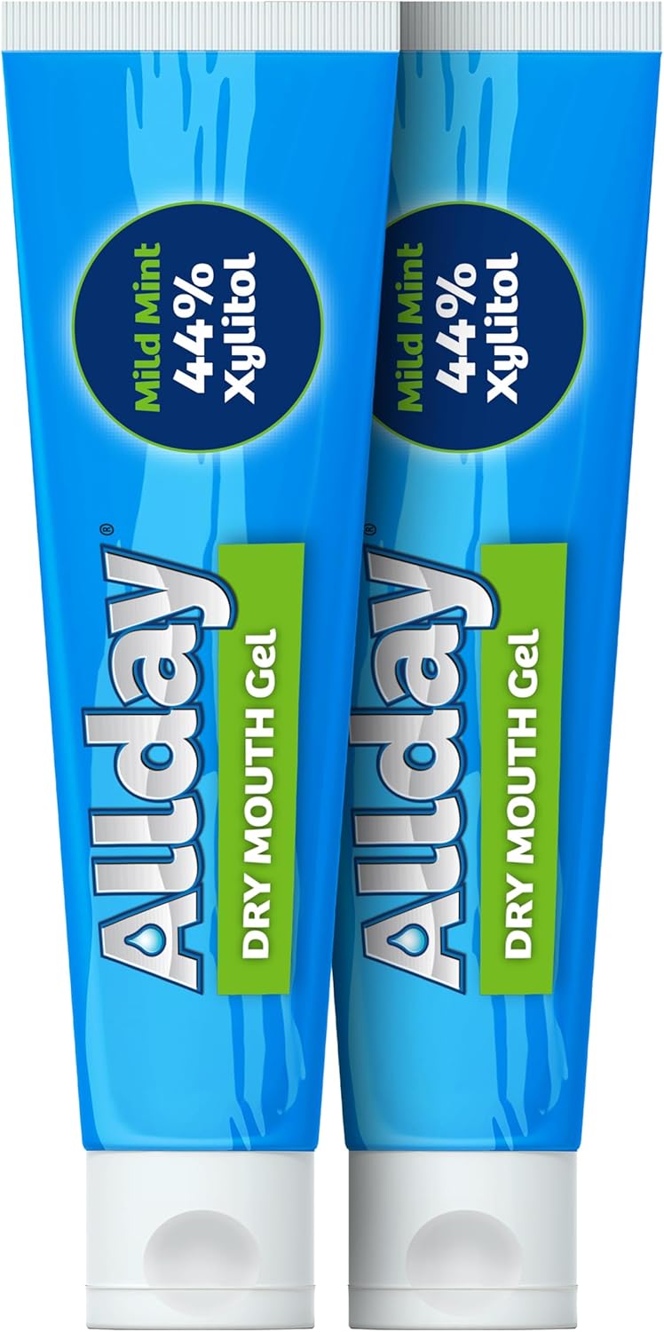 Allday Dry Mouth Gel - Maximum Strength Xylitol, Fast Acting, Non ...