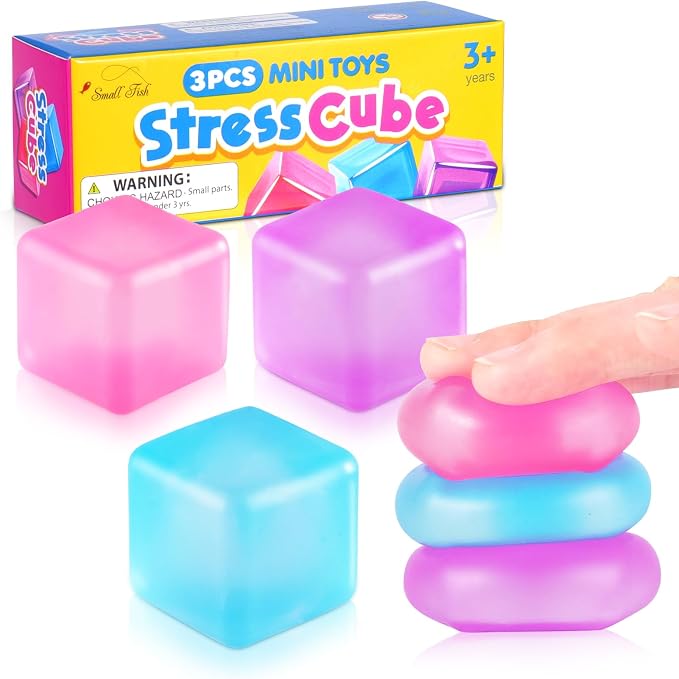 Amazon.com: Small Fish Sensory Fidget Toys for Kids: Stress Cube for ...