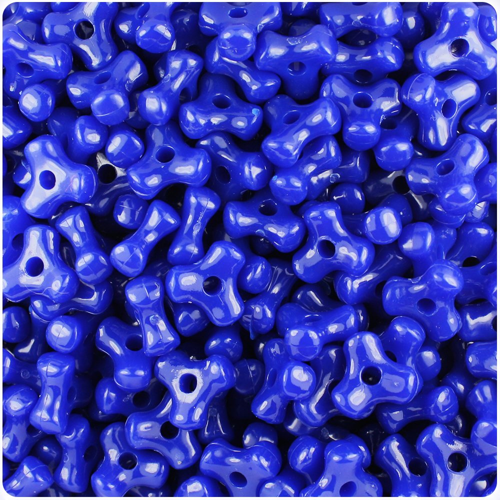 Amazon.com: BeadTin Royal Blue Opaque 11mm TriBead Craft Beads (500pcs ...