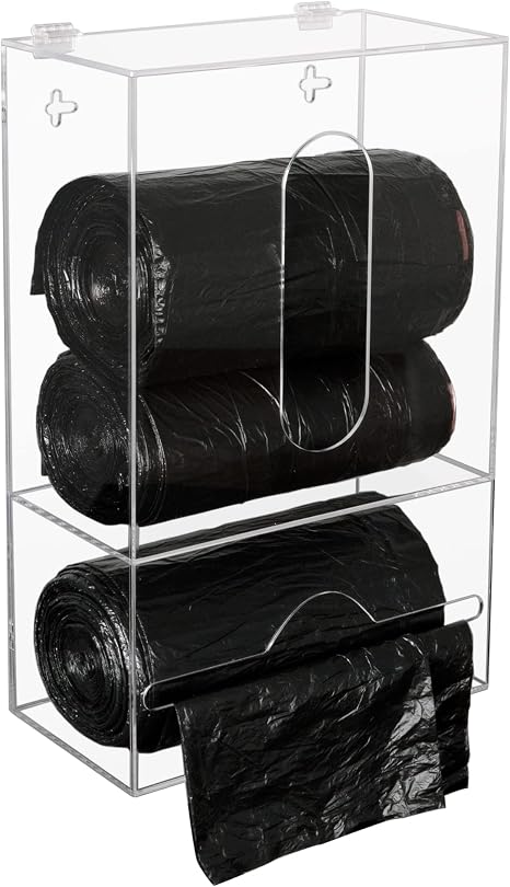 Amazon.com: Aphbrada Trash Bag Dispenser Roll Holder for Plastic Bag, 2 ...