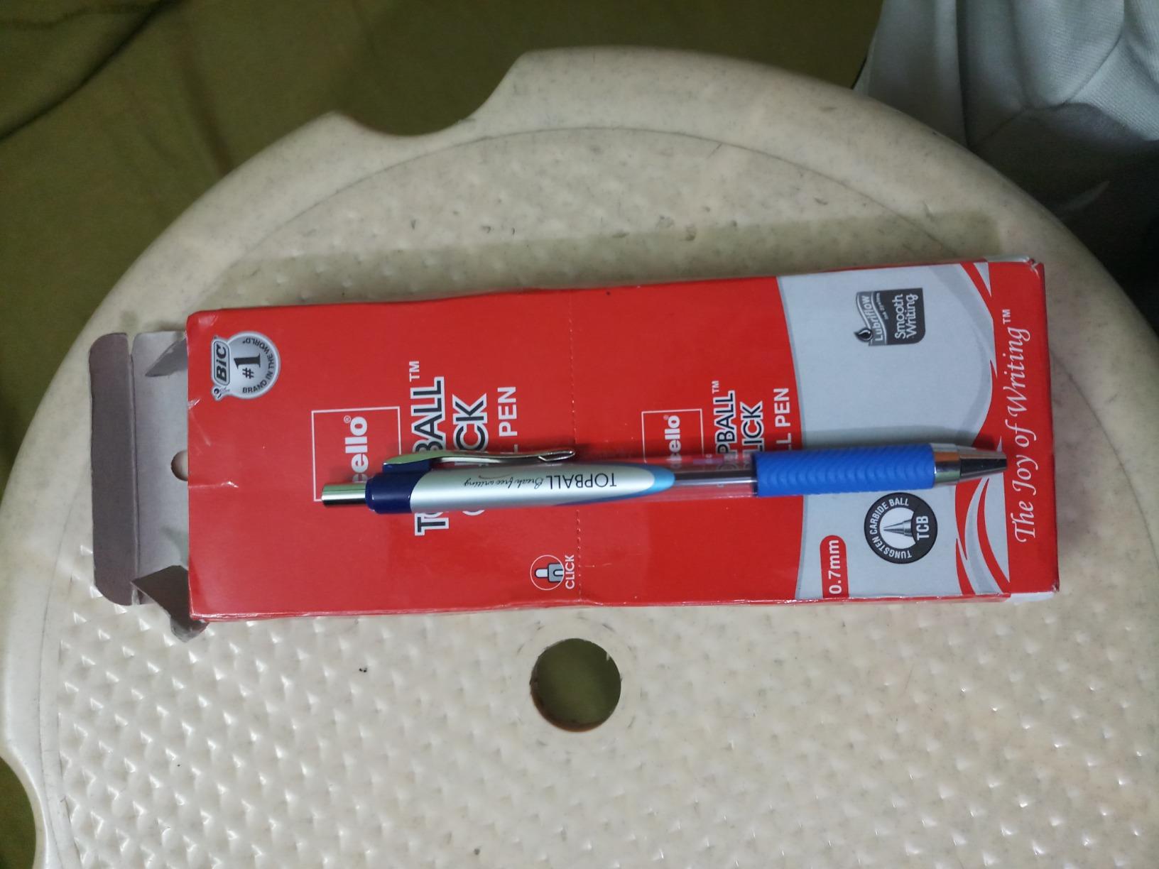 Cello Topball Click Ball Pen - Pack of 10 (Blue) : Amazon.in: Office ...