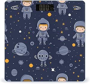 Amazon.com: Outer Space Planets Astronaut Bathroom Scale for Body ...