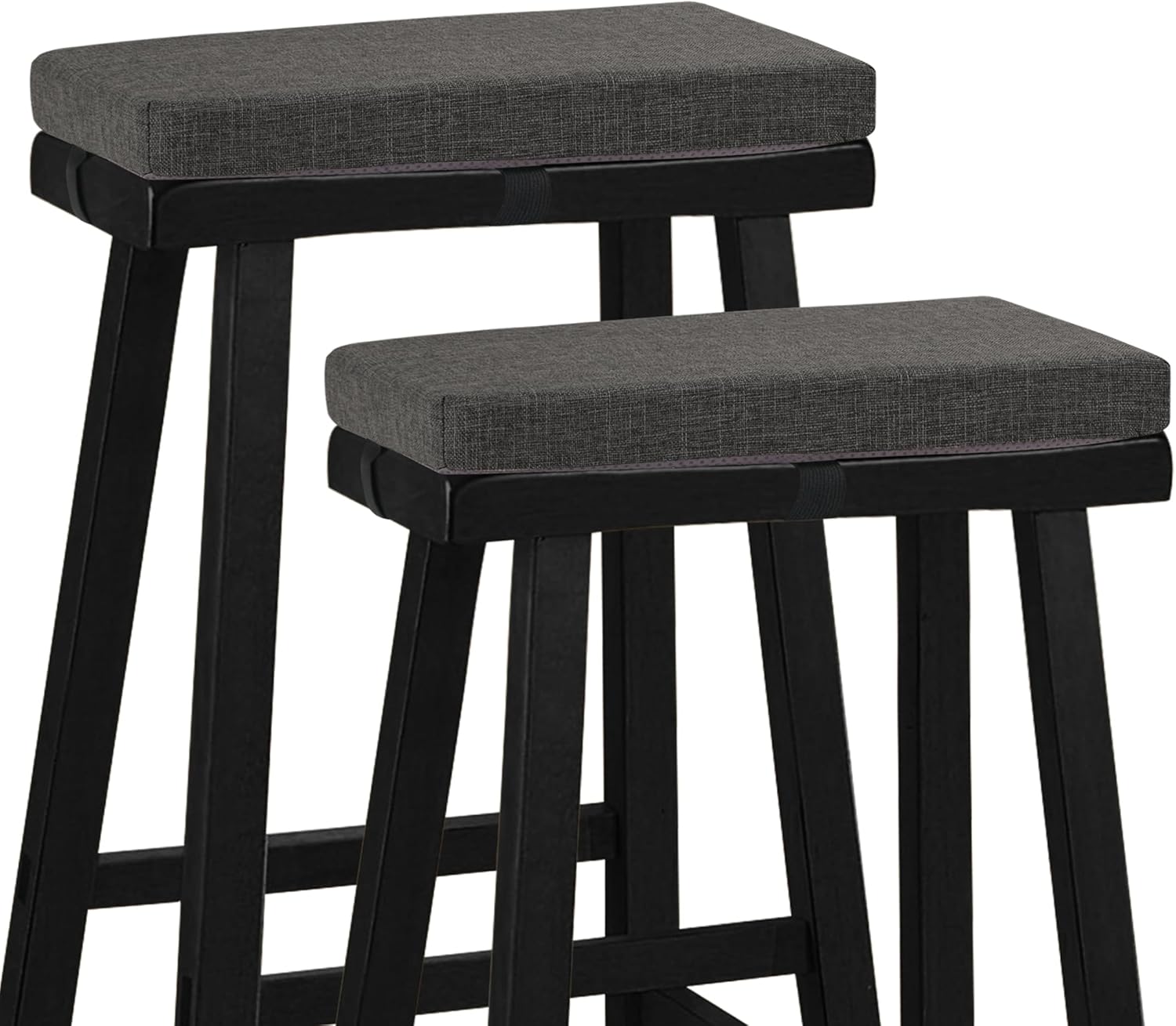Amazon.com: FlyGulls Rectangle Bar Stool Cushions Set of 2 with High ...