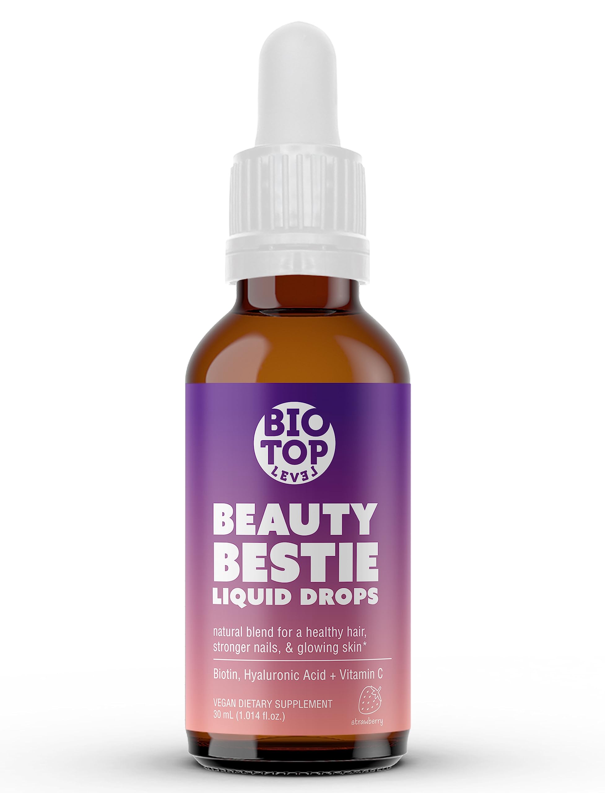 Amazon.com: BIOTOPLEVEL Beauty Bestie Vegan Liquid Drops, Biotin ...