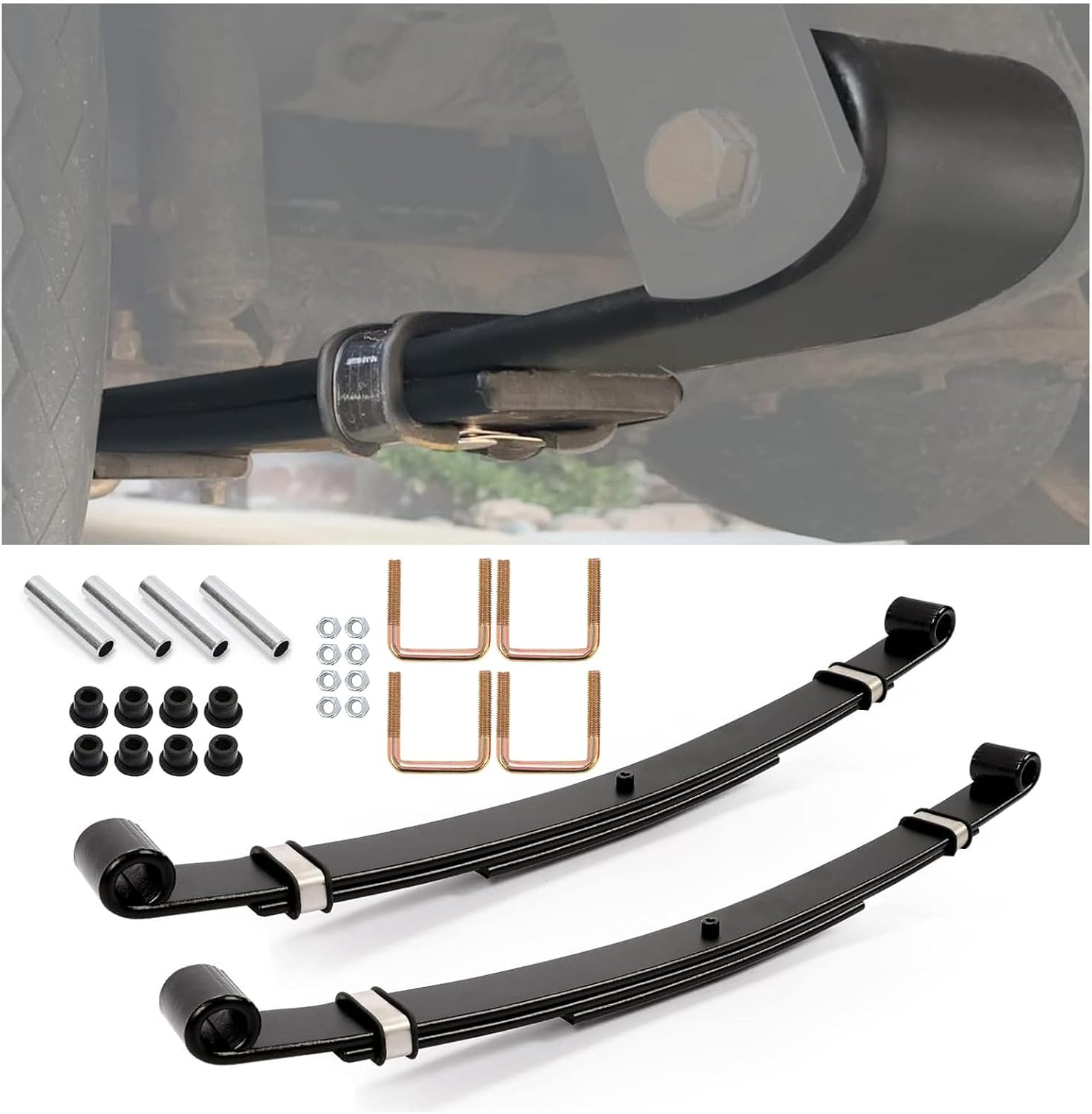 Amazon.com: HECASA Rear Leaf Springs Kit Compatible with 1995-2013 EZGO ...