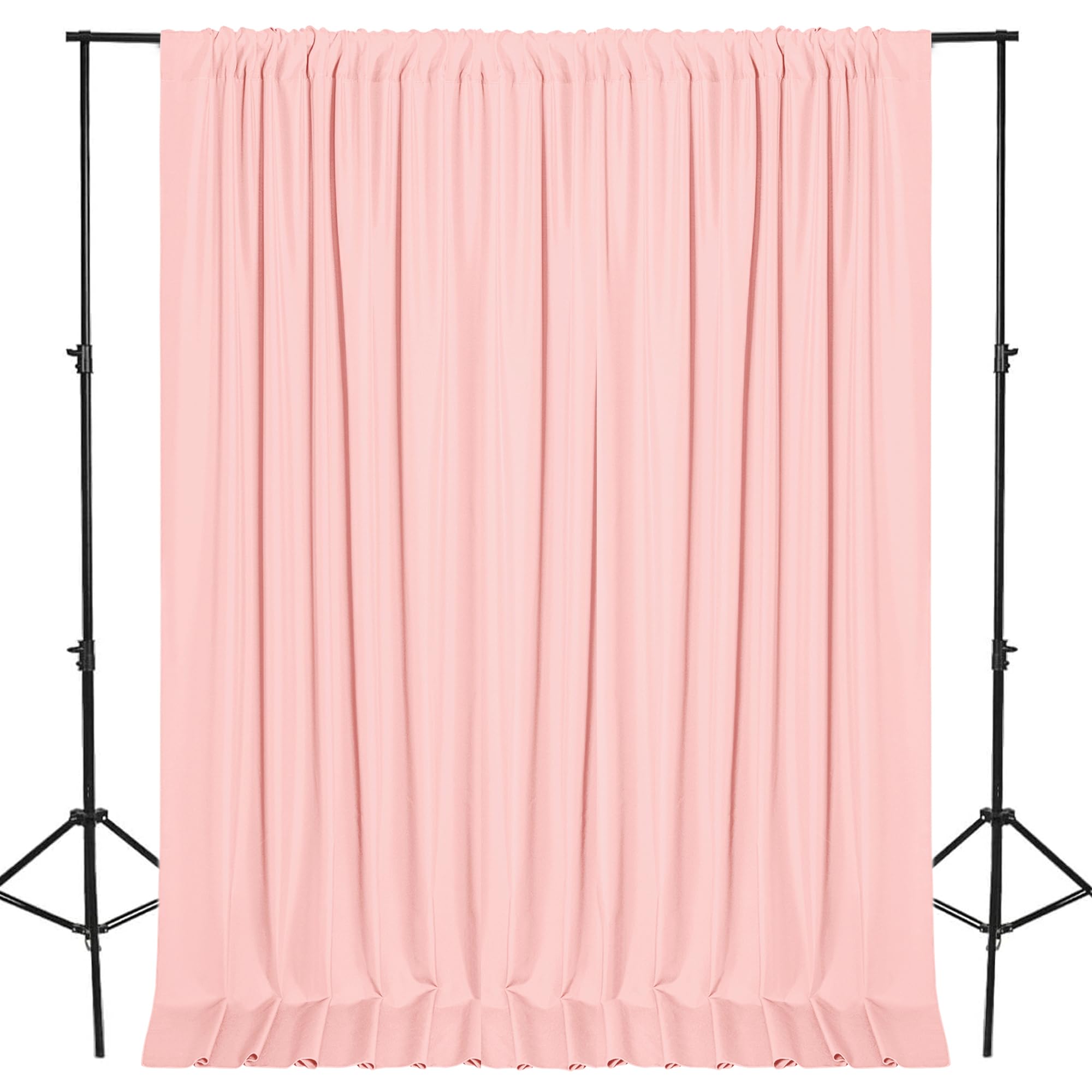 Amazon.com: DWCN 10x7 FT Blush Pink Backdrop Curtains for Parties ...