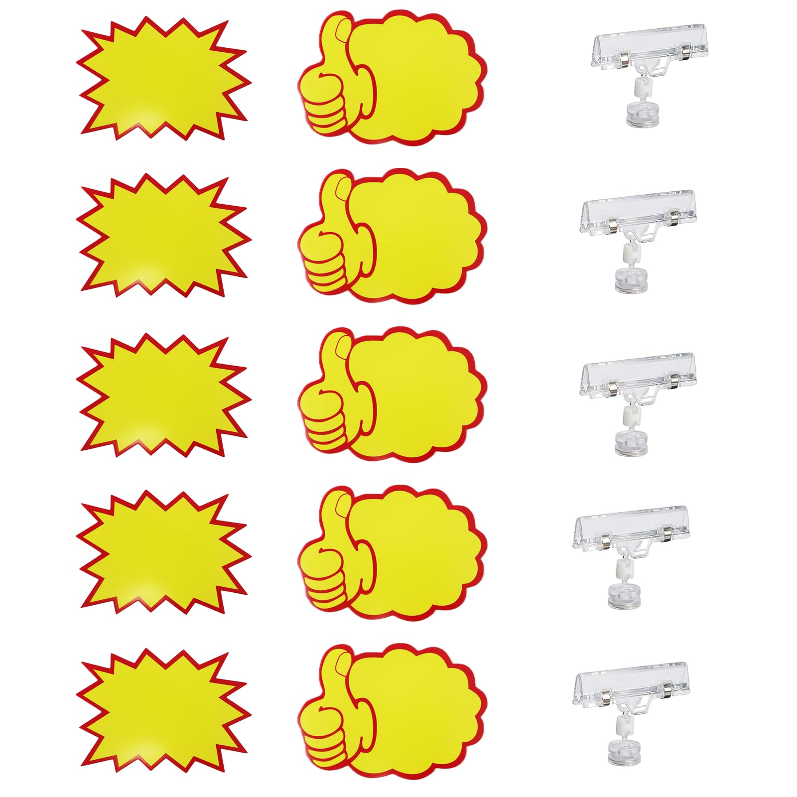 Amazon.com: Polmart Magnetic Rotatable Twistable Sign Clip Holders (5 ...