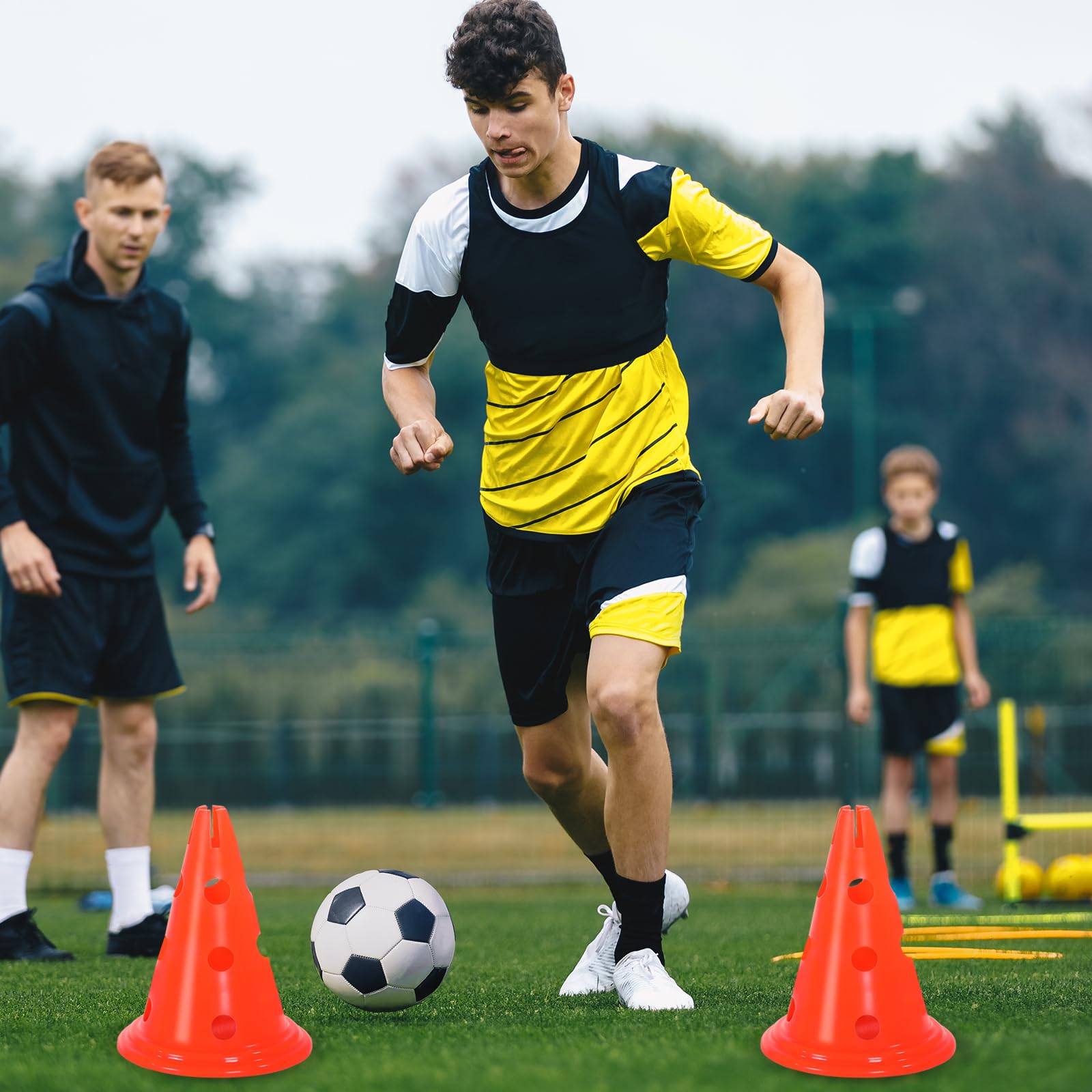 Glimin 10 Sets Dog Agility Hurdle Cone Set 20 Pcs Exercise Cones with ...