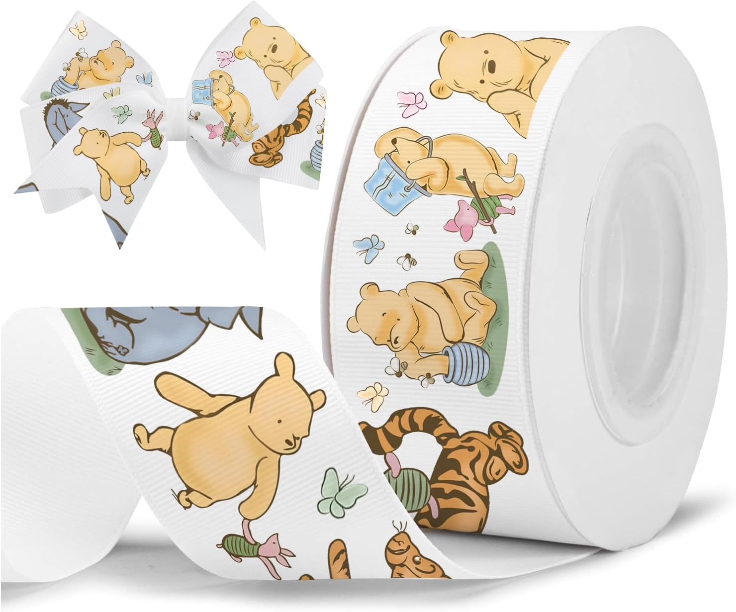 Amazon.com: BALAKOVA Classic Winnie Ribbon 10Yd × 1.5" Wide Pooh Bear ...