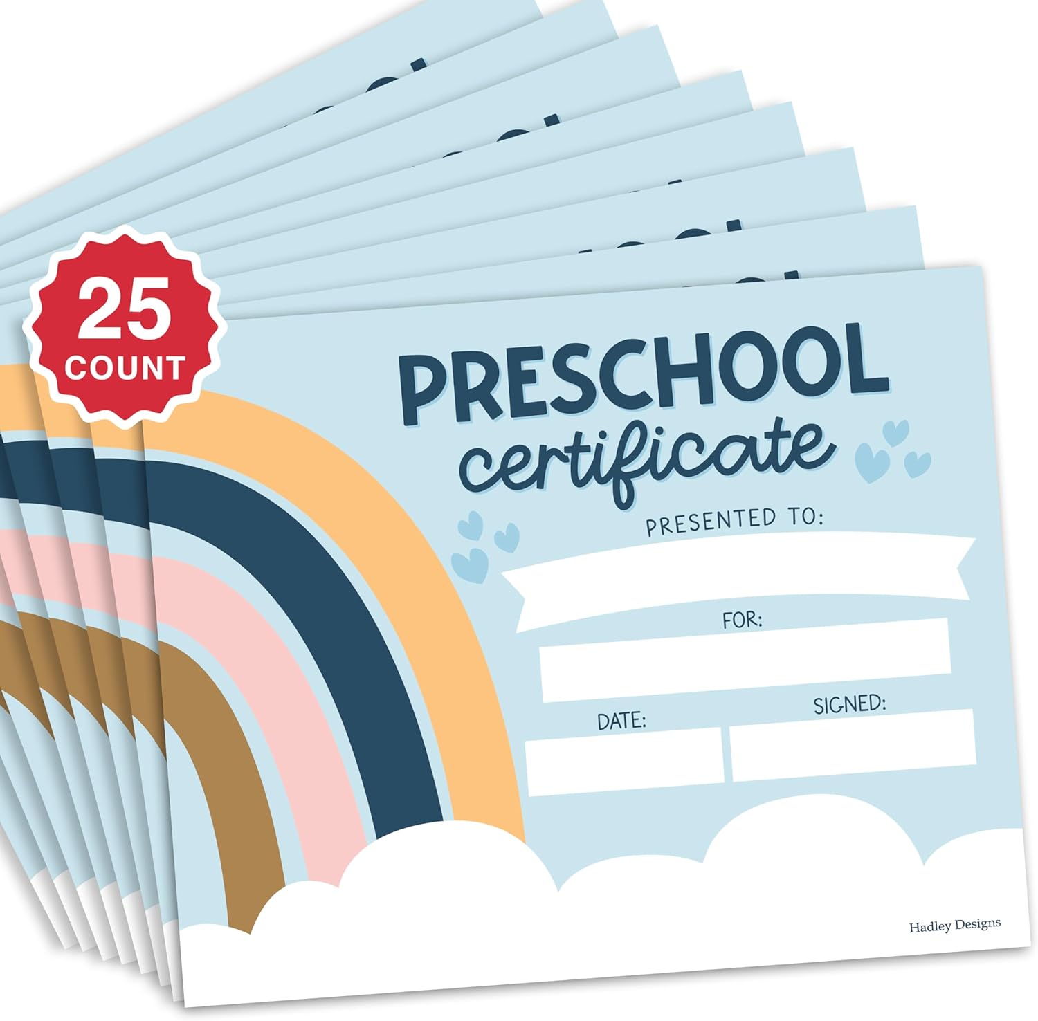 Amazon.com : Preschool Graduation Certificates – 25 Pre-K Graduation ...