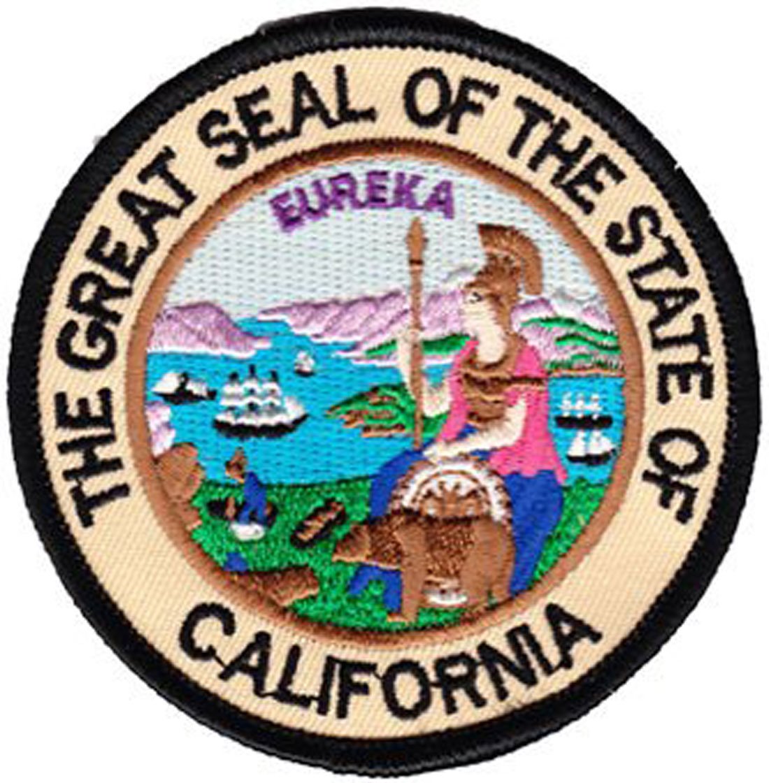 Amazon.com: California - 3 in Round State Seal Patch : Arts, Crafts ...