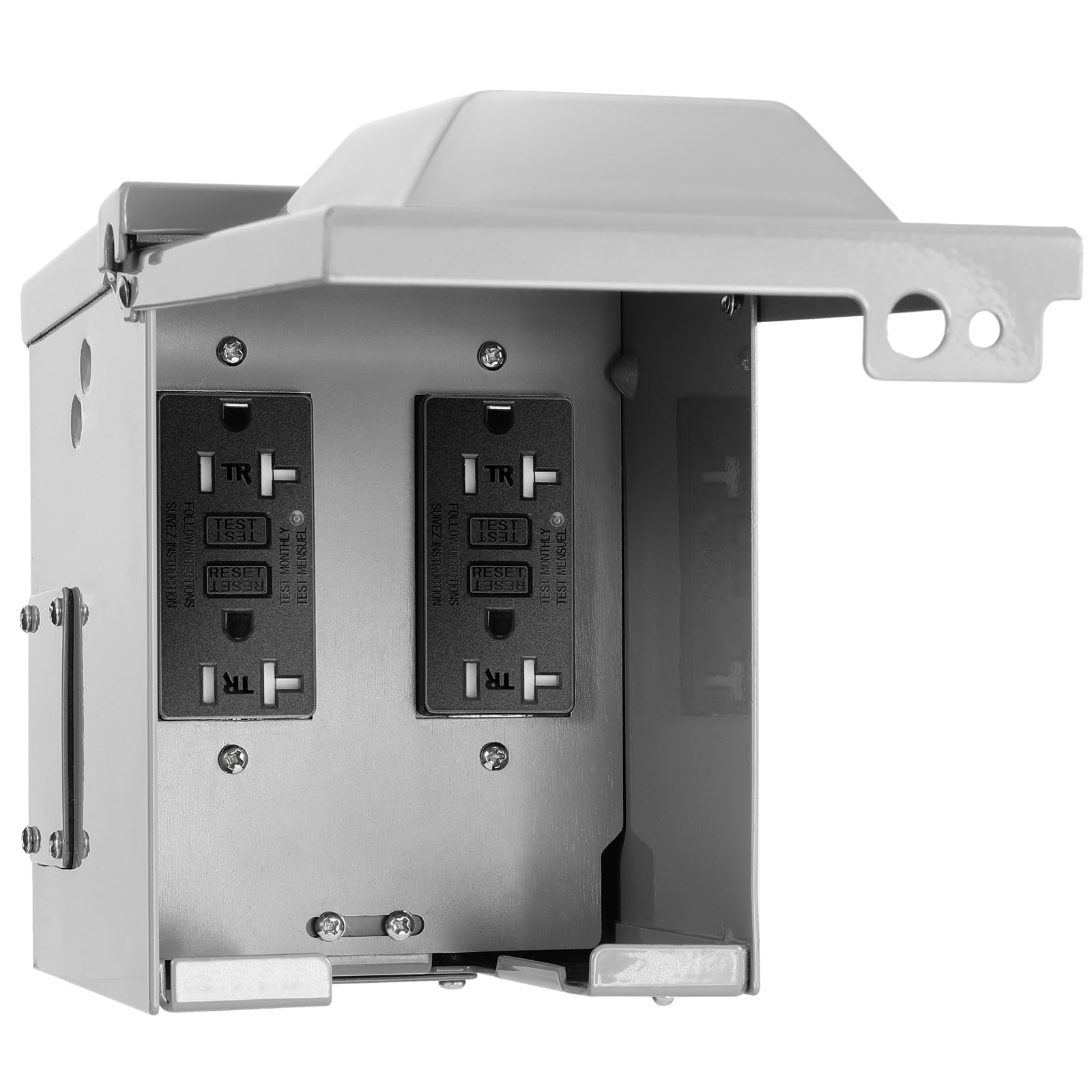 Vagueior Outdoor Electrical Outlet Box, Dual 20 AMP WRTR GFCI ...