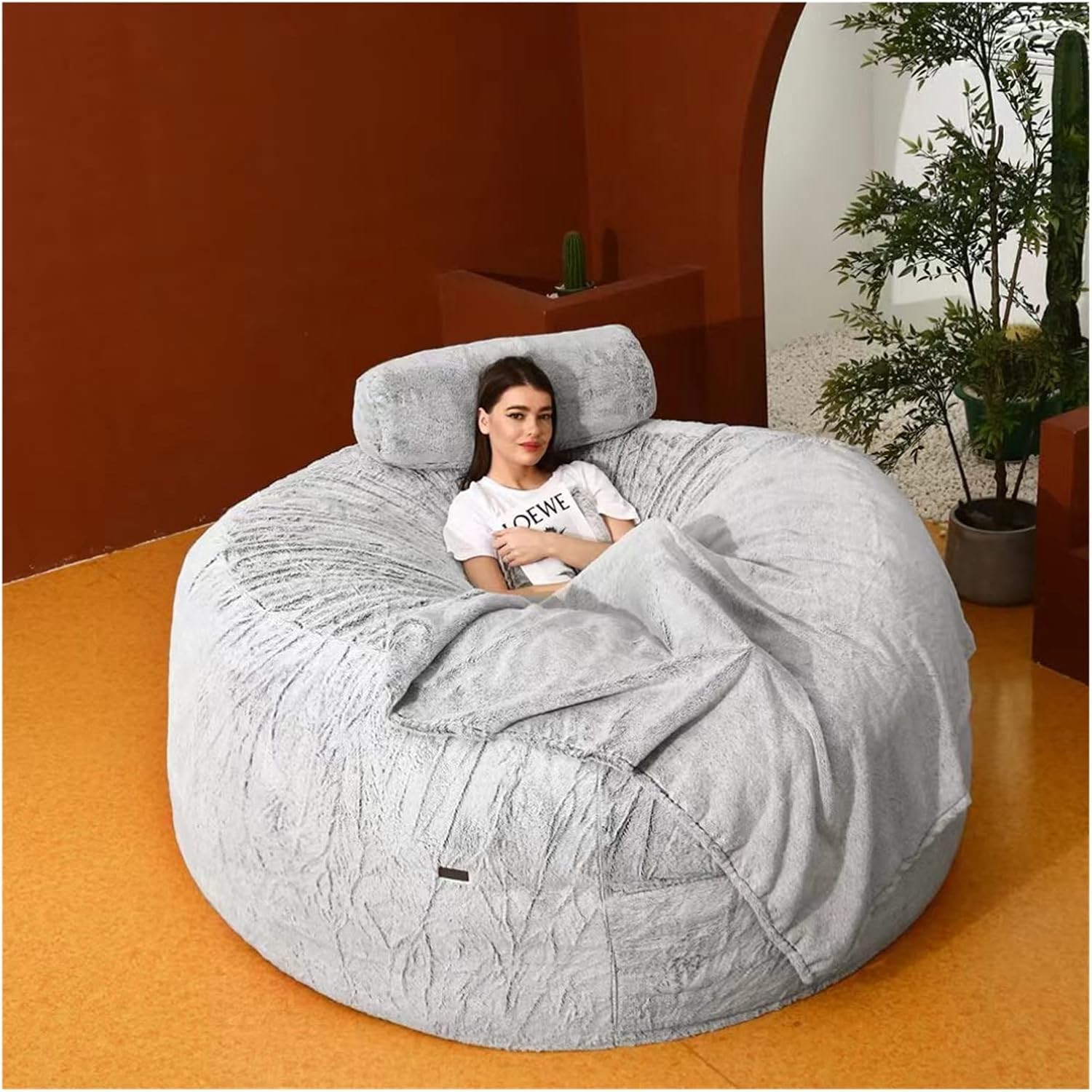 Amazon.com: NAZARR Bean Bag Chair Adult(No Filler),Giant Bean Bag Chair ...