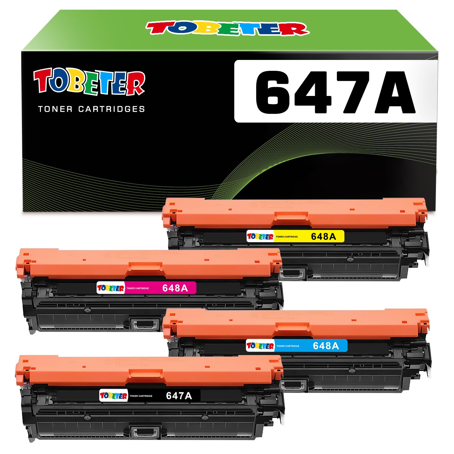 Amazon.com: ToBeter Compatible 647A 648A Toner Replacement for HP ...
