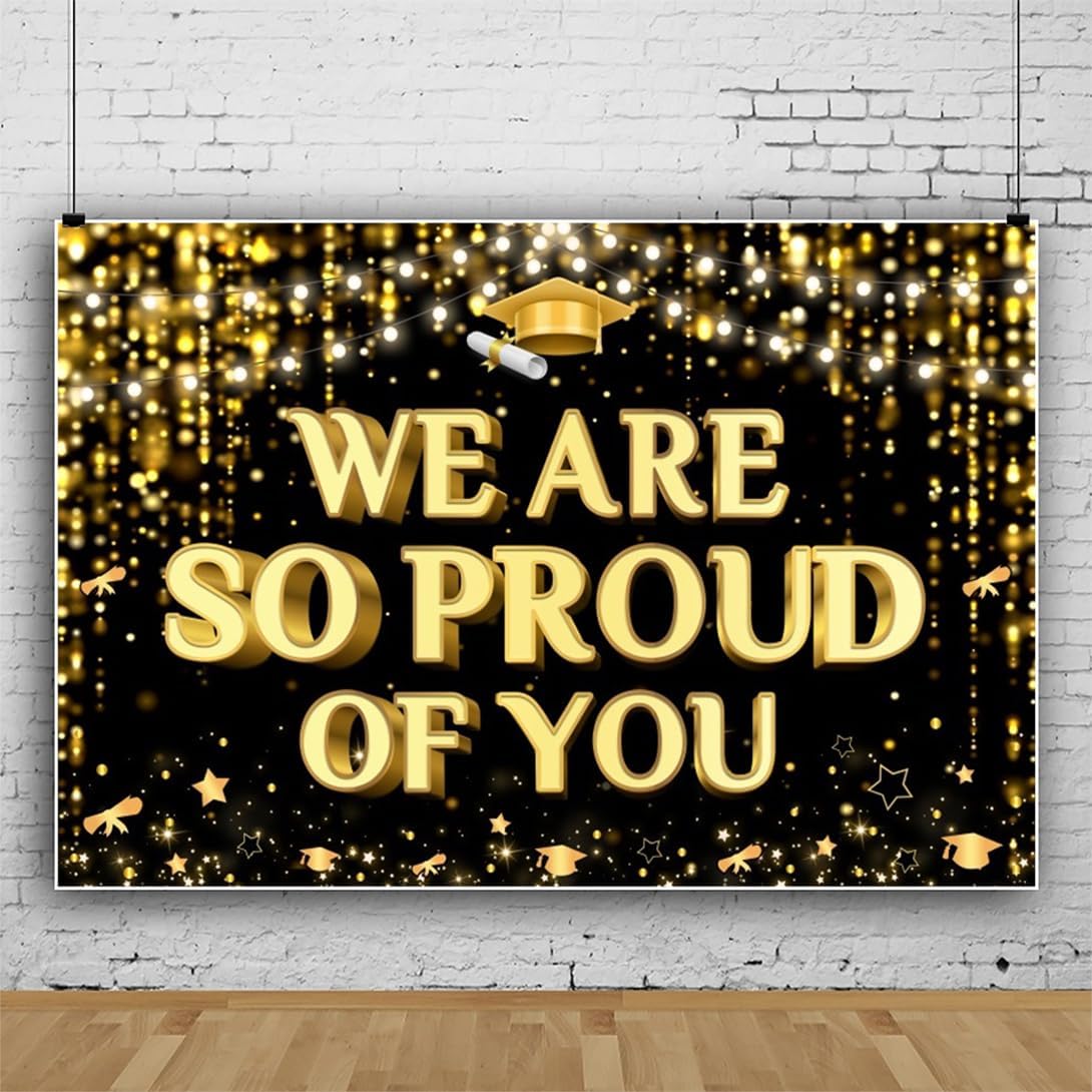 Amazon.com : We are So Proud of You Backdrop Class of 2024 Congrats ...