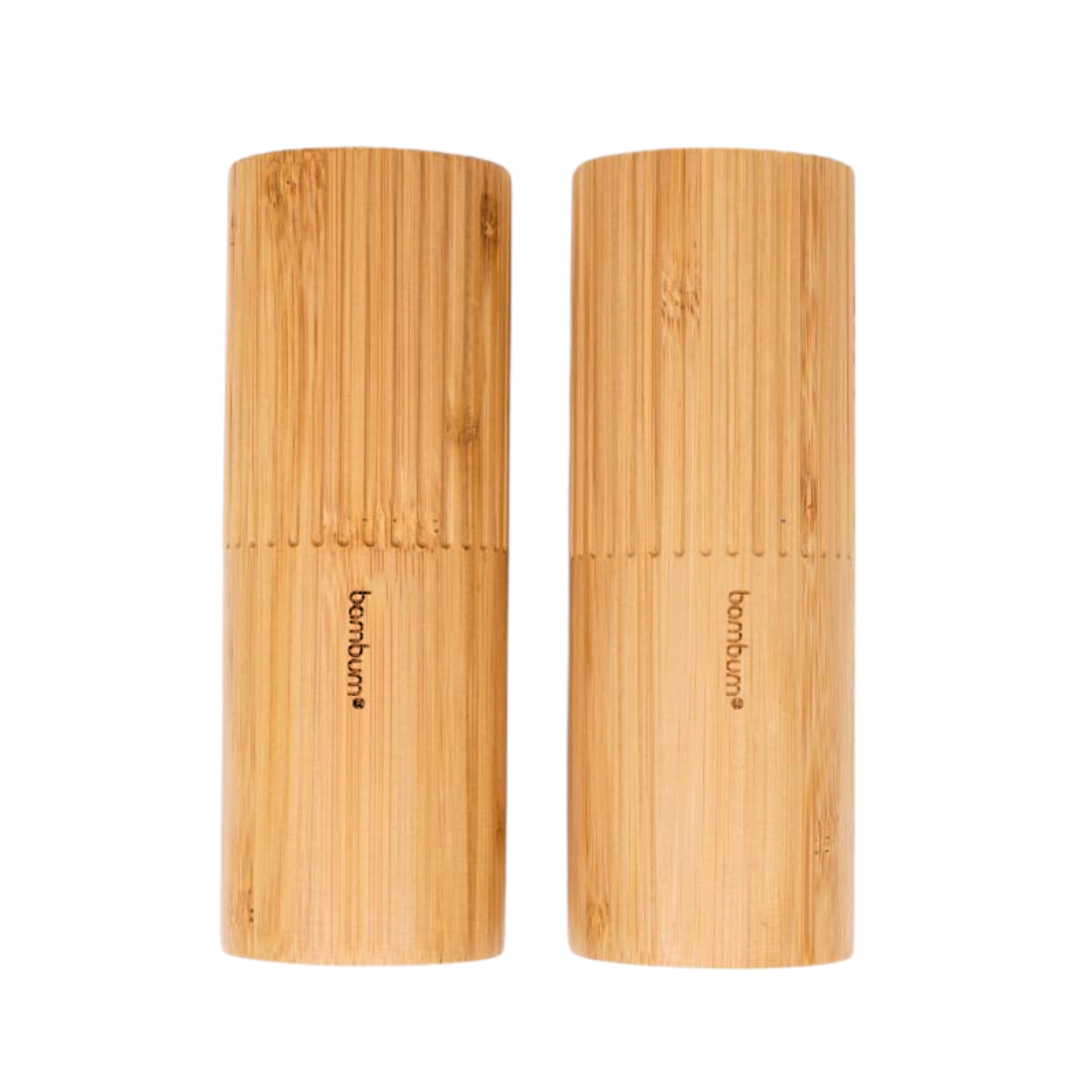 Amazon.com: Bambum Bamboo Salt and Pepper Shakers Set of 2 - Natural ...