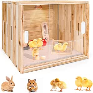 Amazon.com: Wooden Chicken Brooder Box,Large Size, 15.74"x11.81"x 11.81", Brooder Box for Chicks ...