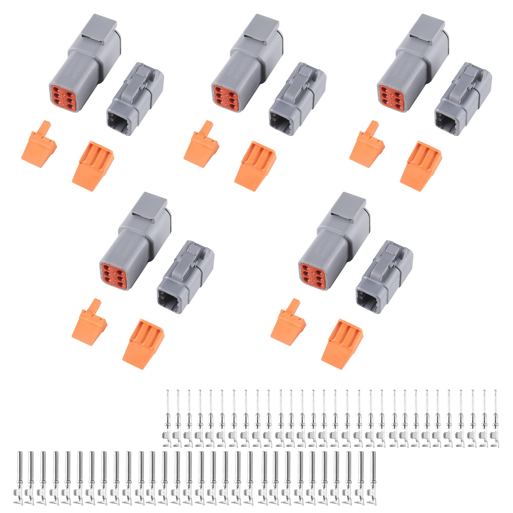 Amazon.com: MUYI DTM Connector Kit, 5 Sets 6 Pin IP67 Waterproof ...
