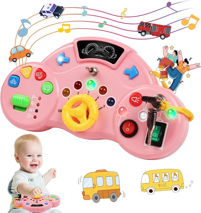 Amazon.com: FOJIFON Toddler Busy Board Montessori Toys for 1 2 3 Year ...