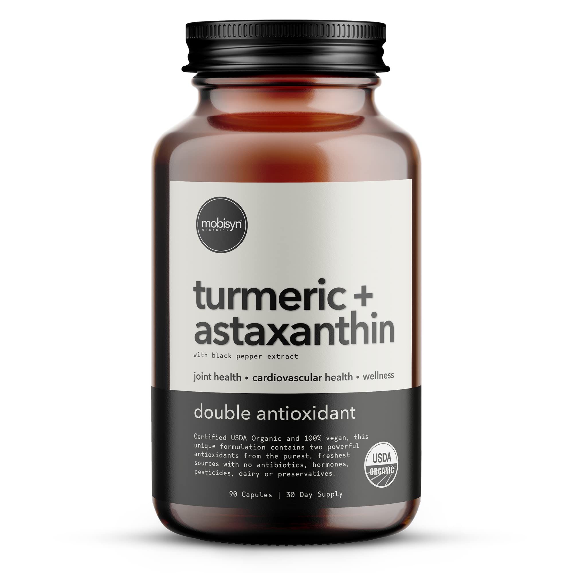 Amazon.com: Organic Astaxanthin Plus Turmeric Supplement, Bioperine Black Pepper, Eye, Heart ...