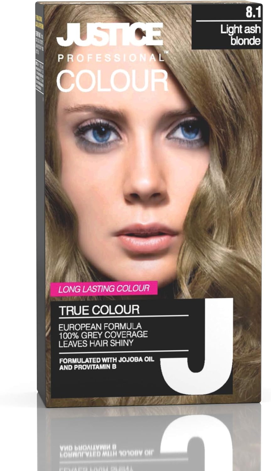 JUSTICE Professional-Hair Color Kit 8.1 Light Ash Blonde 8C : Amazon.co ...