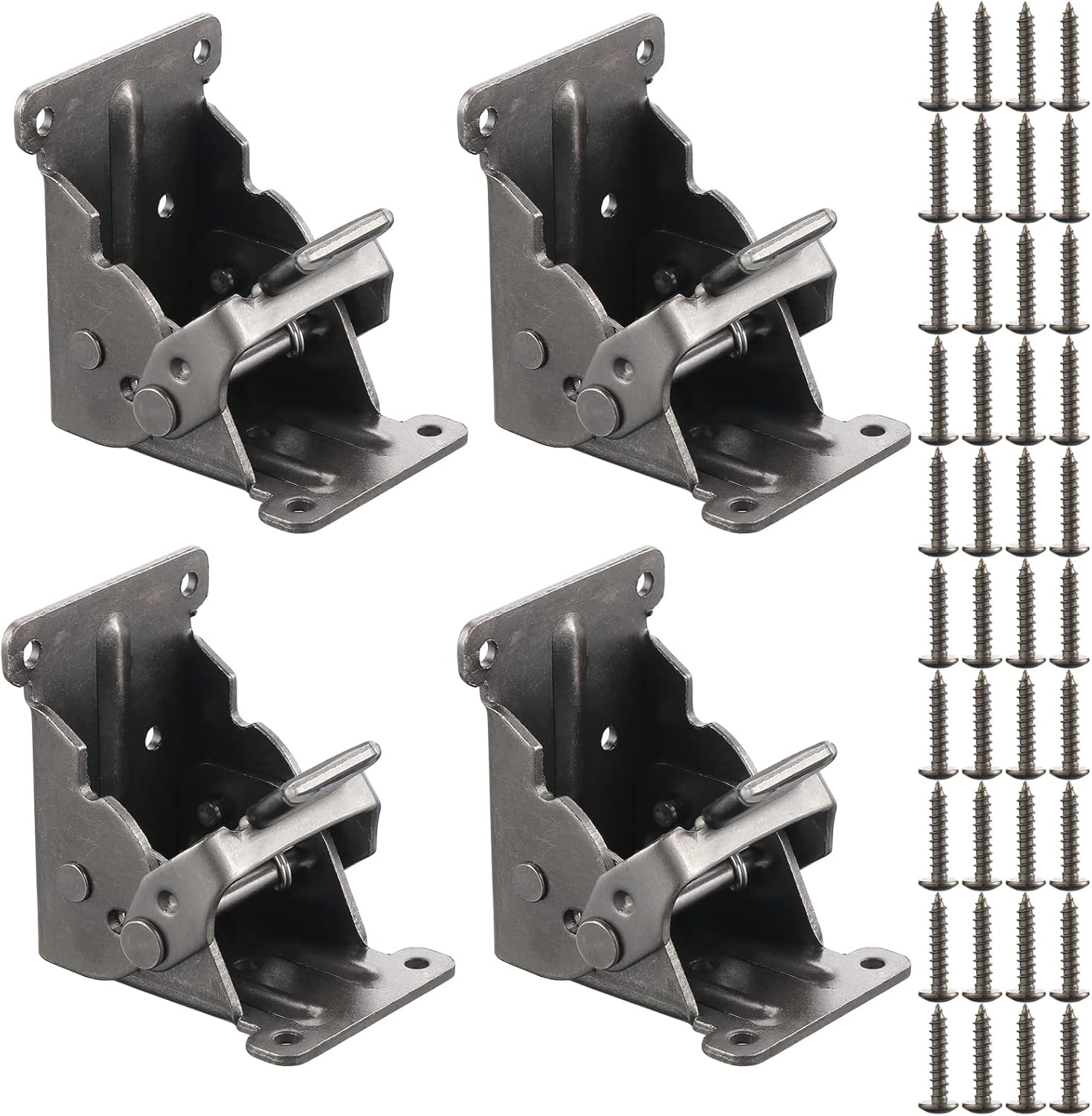 4 Stück Klappscharnier, Klappbar Verriegelung Tischbeine Stützhalterung ...