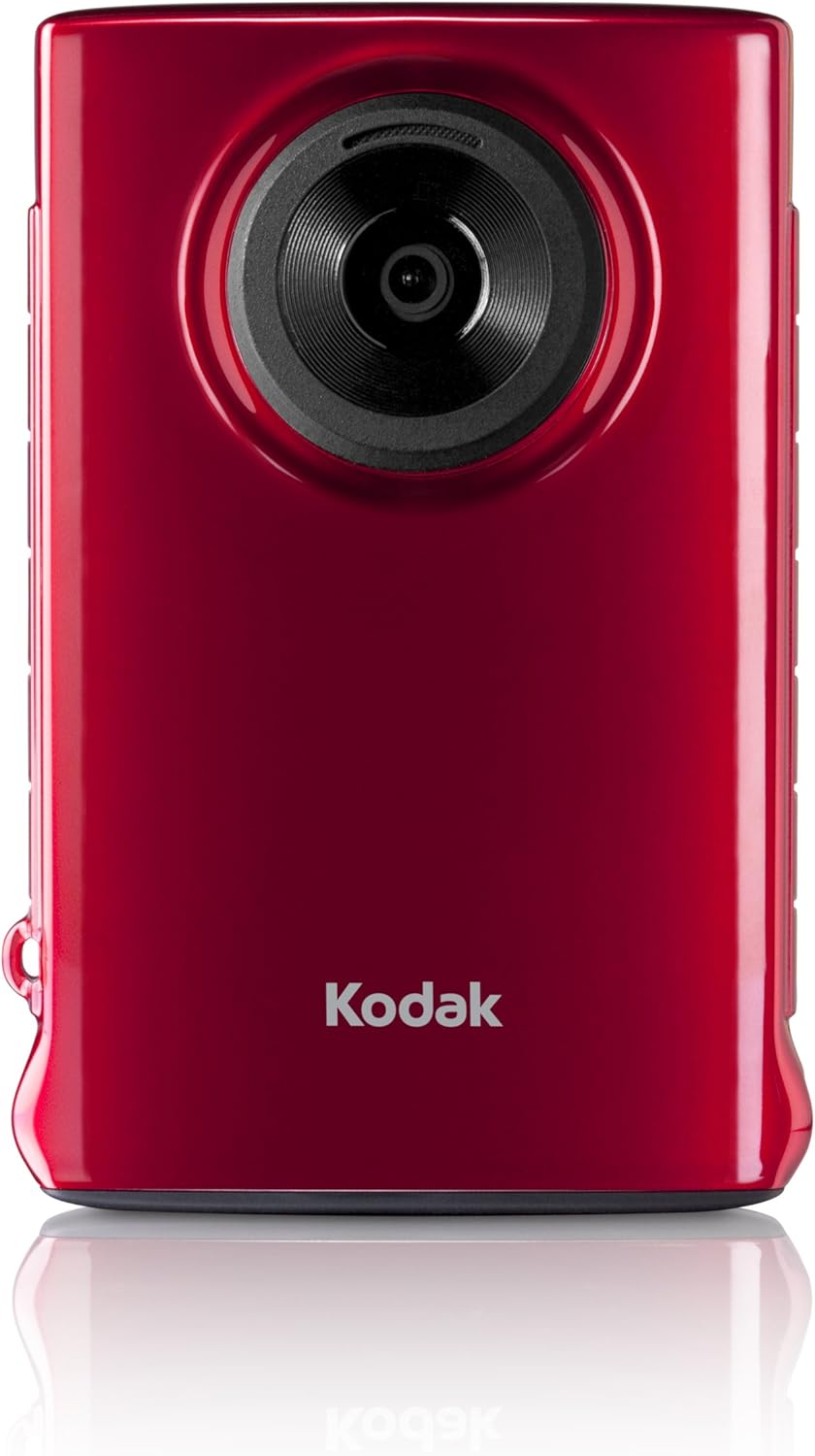 Amazon.com : Kodak Mini Video Camera with SD Card (Red) : Flash Memory ...