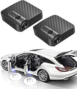 Amazon.com: ARKOSKNIGHT 2 Pcs Universal Car Door Logo Projector Lights Magnetic Sensor LED ...