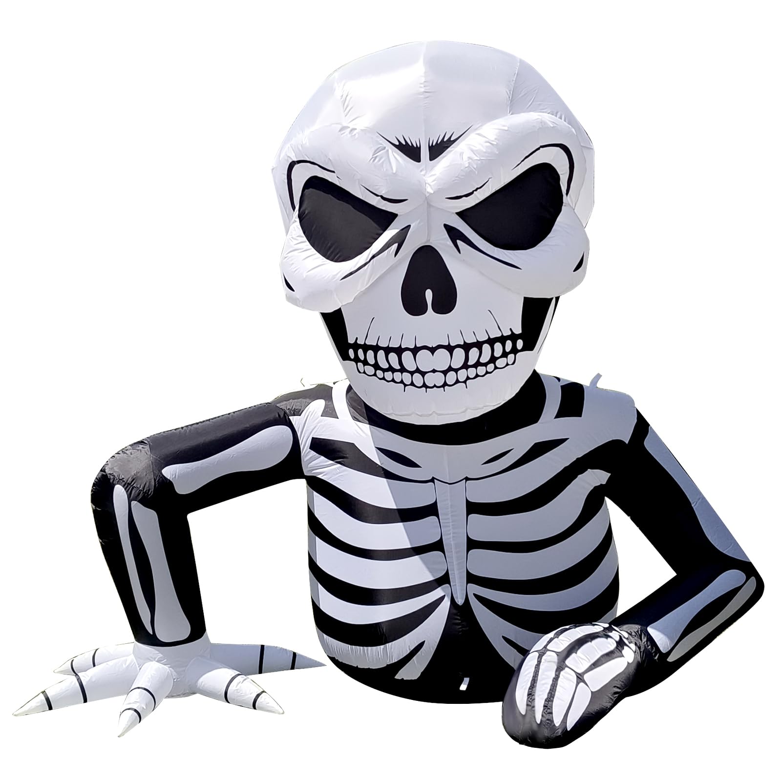 Snapklik.com : WBHome 6 Ft Halloween Inflatable Half Body Skeleton ...