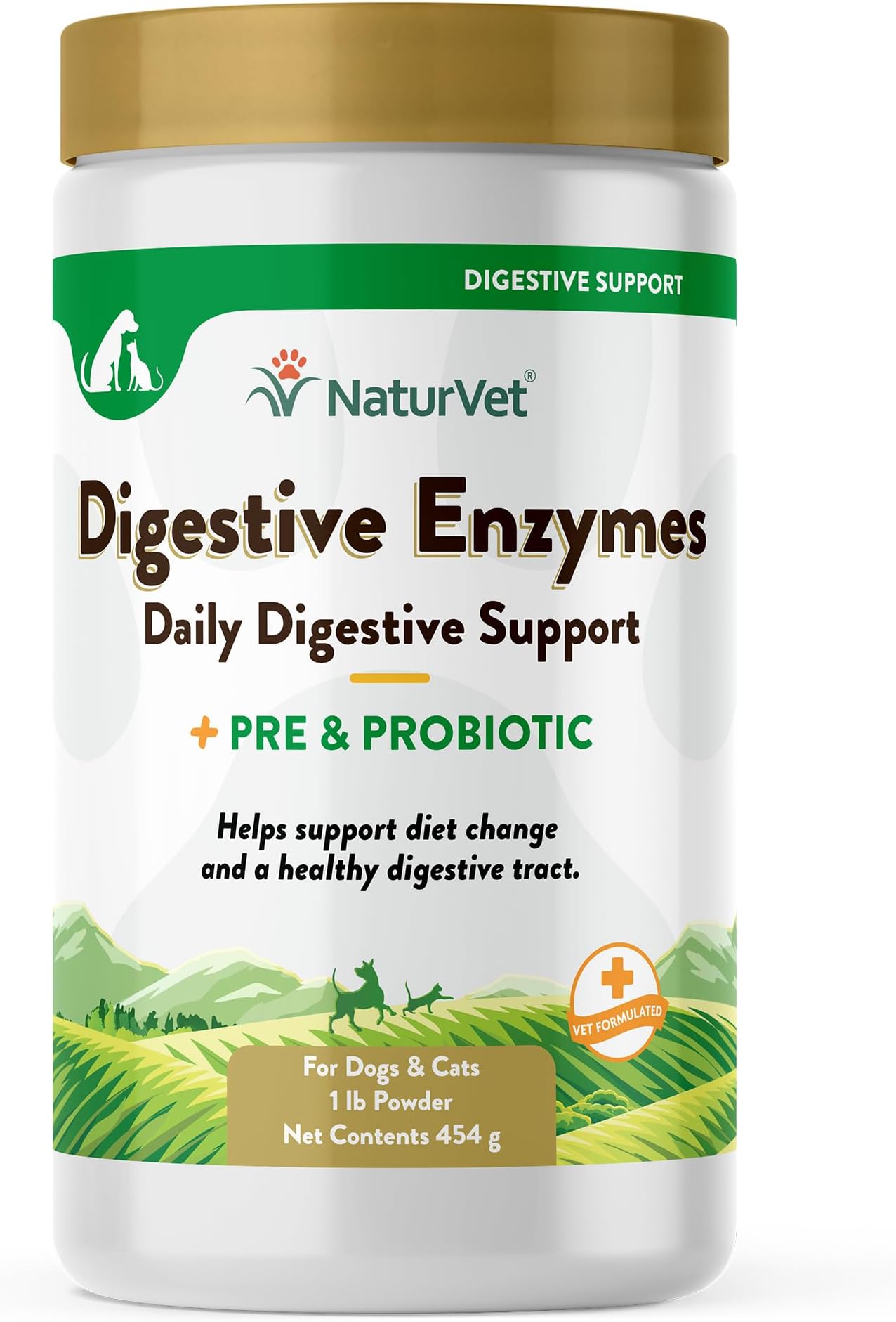 Amazon.com: Ample Nutrition Digestive Enzyme for Dogs & Cats, 7.05oz ...