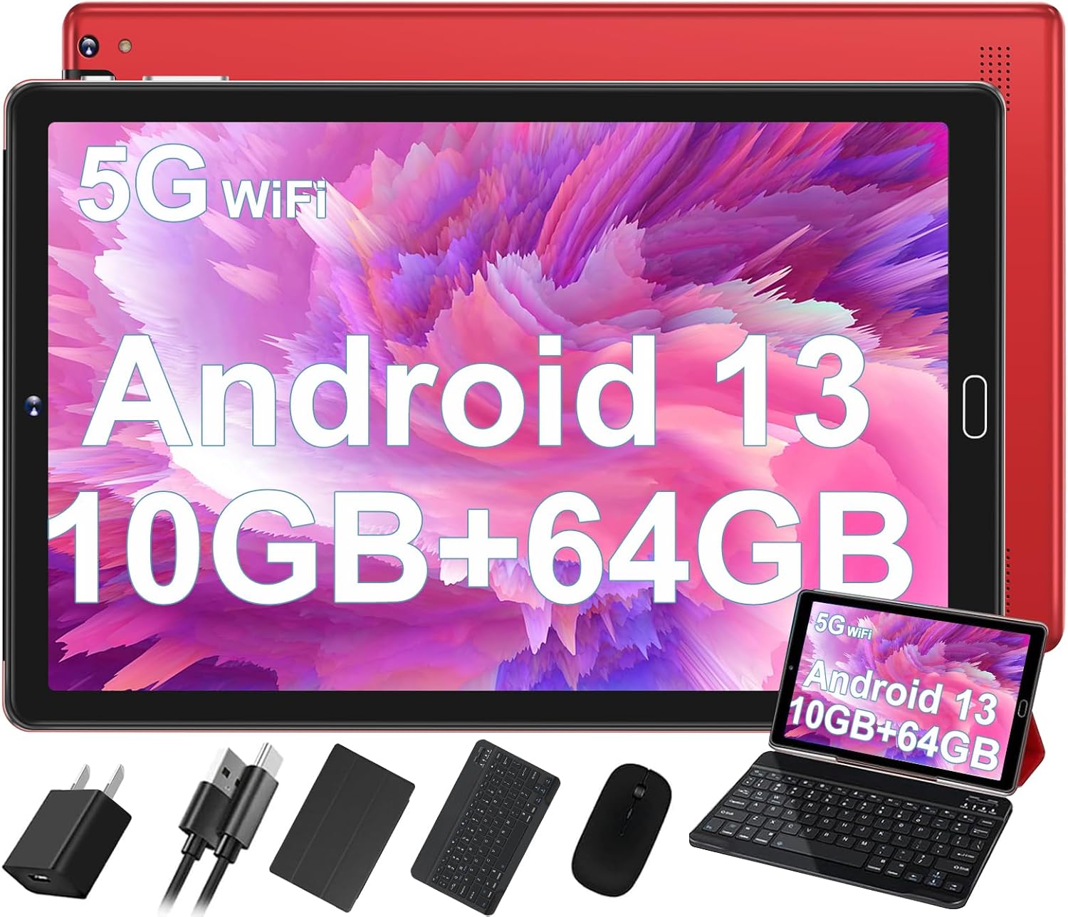 GOODTEL Tablet Android 13 da 10 pollici 10GB RAM + 64GB ROM (1TB TF ...