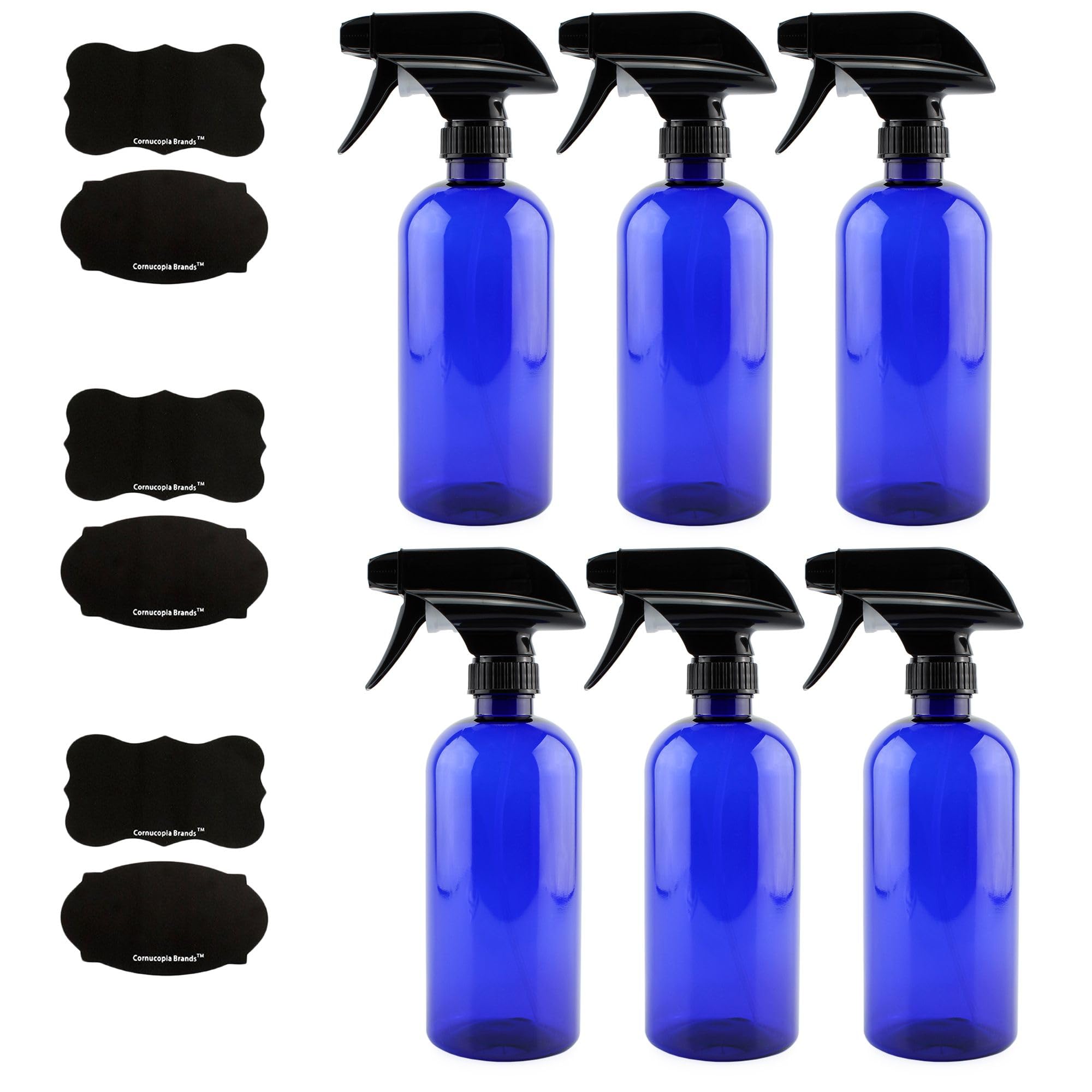 Blue Plastic Spray Bottles