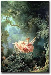 Amazon.com: Poster Decorative Canvas Painting The Swing By Jean ...