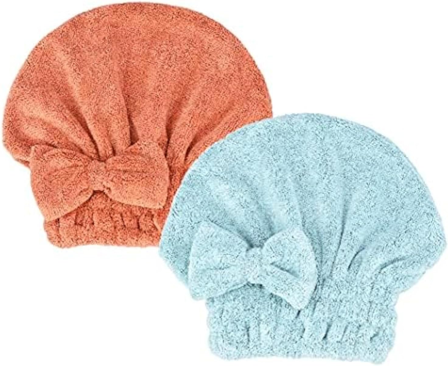 Amazon.com : MAYOUTH Microfiber Hair Drying Towels Head wrap with Bow ...