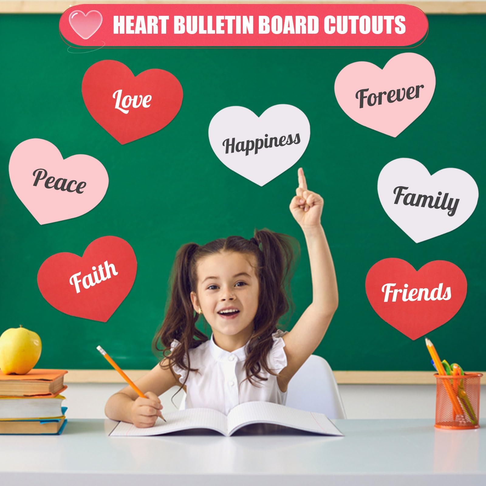Snapklik.com : 36 Pcs Large Valentines Day Heart Cutouts Paper Hearts ...