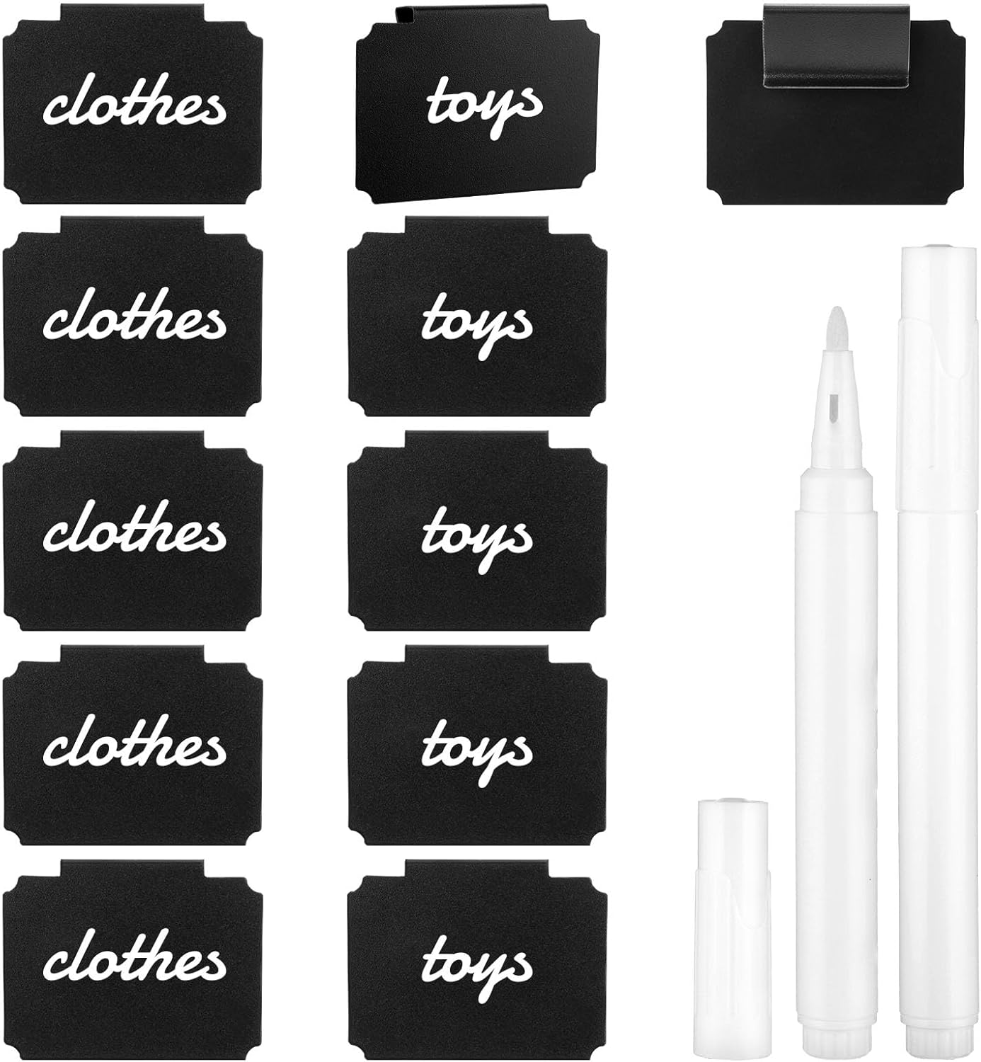 Amazon.com : 10PCS Basket Labels for Storage Bins, Removable Basket ...