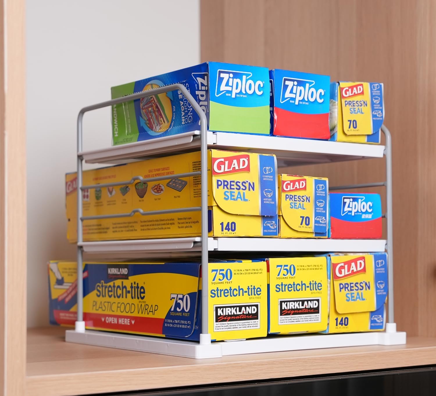 Amazon.com: EVERIE Extendable Holder for Heavy Items, Jars, Bottles ...