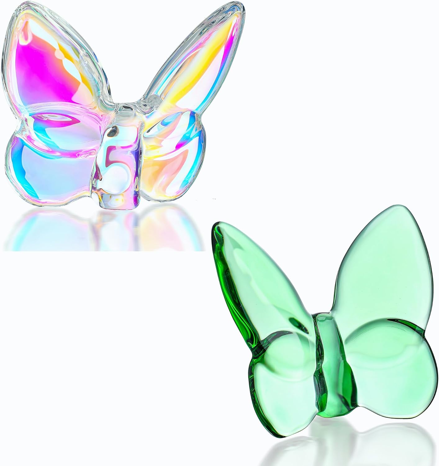 Amazon.com: kanpura AB Coating Crystal Flying Butterfly Figurine and ...