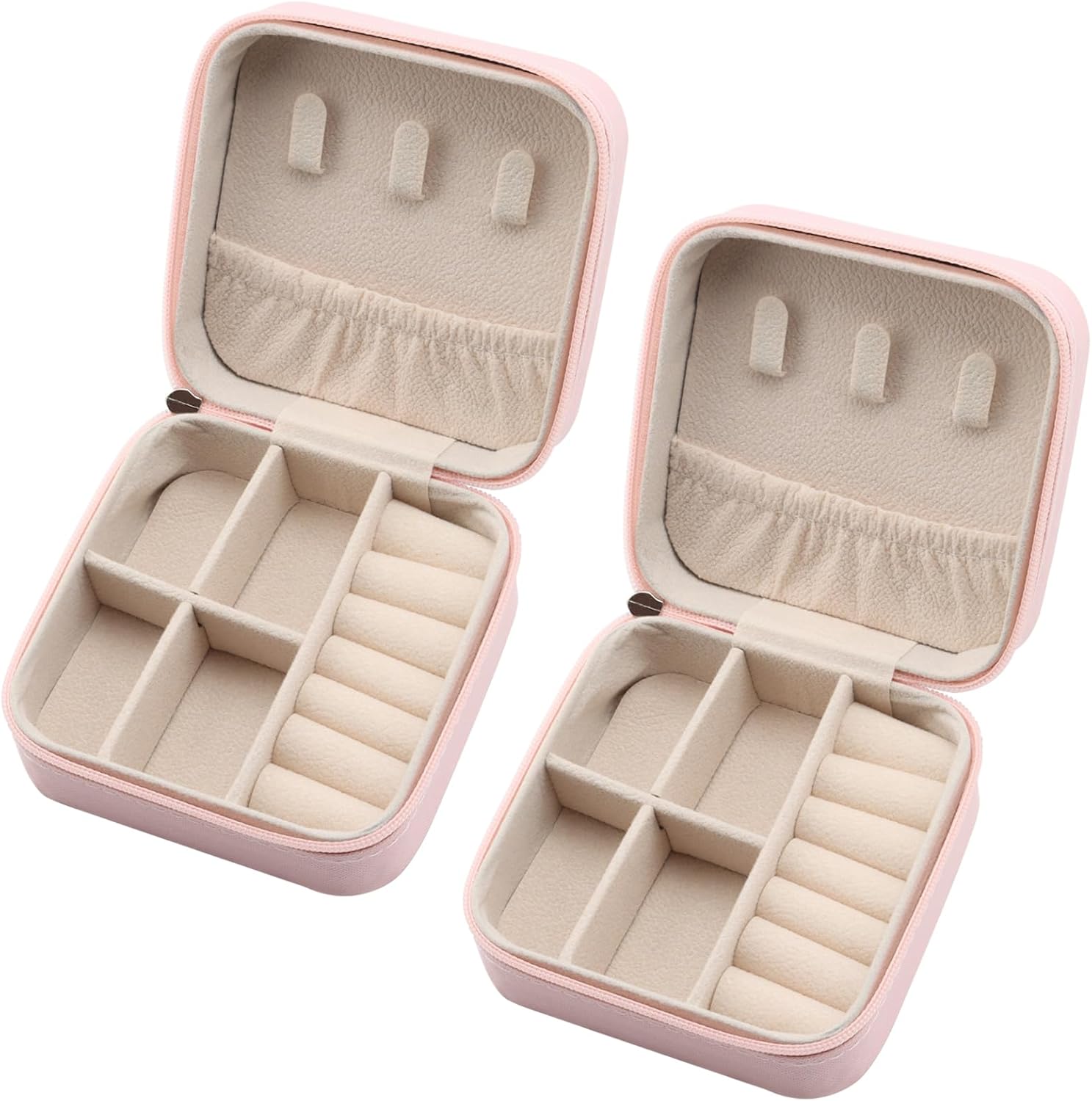 Amazon.com: ZOENHOU 2 Pack Travel Jewelry Case, Compact and Portable ...