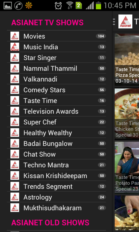 Asianet TV Shows and Serials Live - Application sur Amazon Appstore