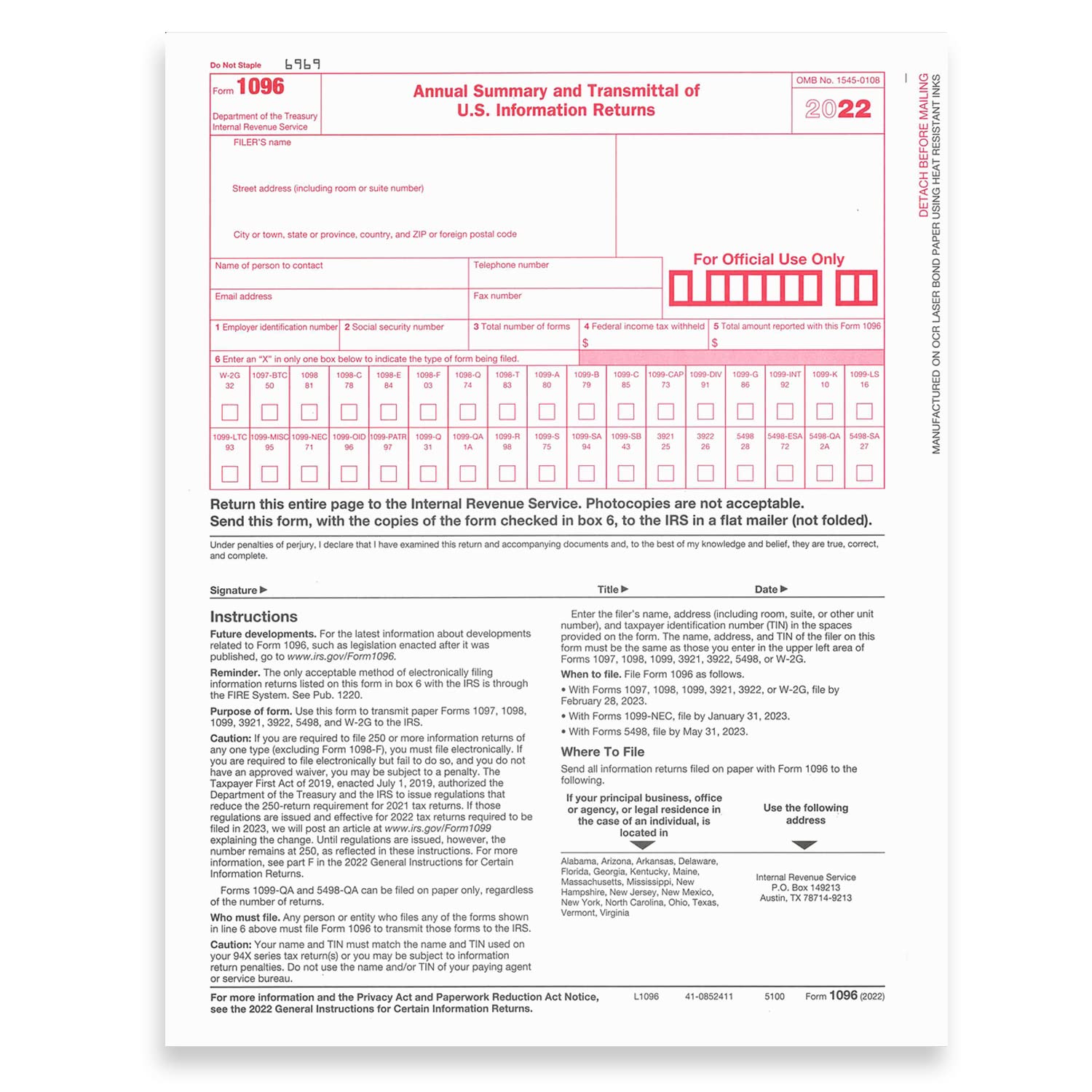 Forms W 10 Print