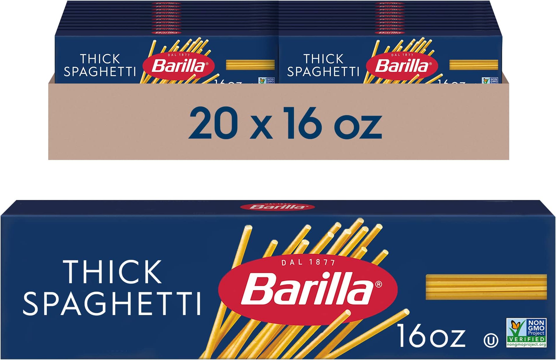 Amazon.com : Barilla Spaghetti Pasta, 1 Lb Boxes (Pack of 4) : Grocery ...