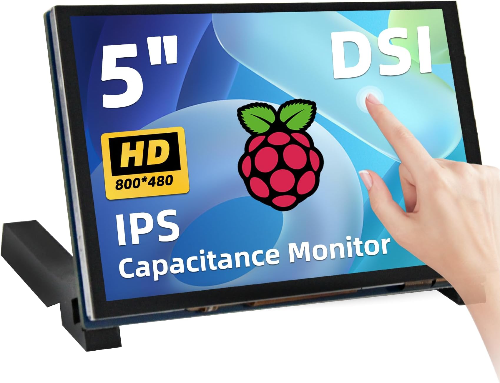 Amazon.com: iPistBit 5 Inch Raspberry Pi Touchscreen, 800x480 DSI IPS LCD Display, 5-Point Touch ...