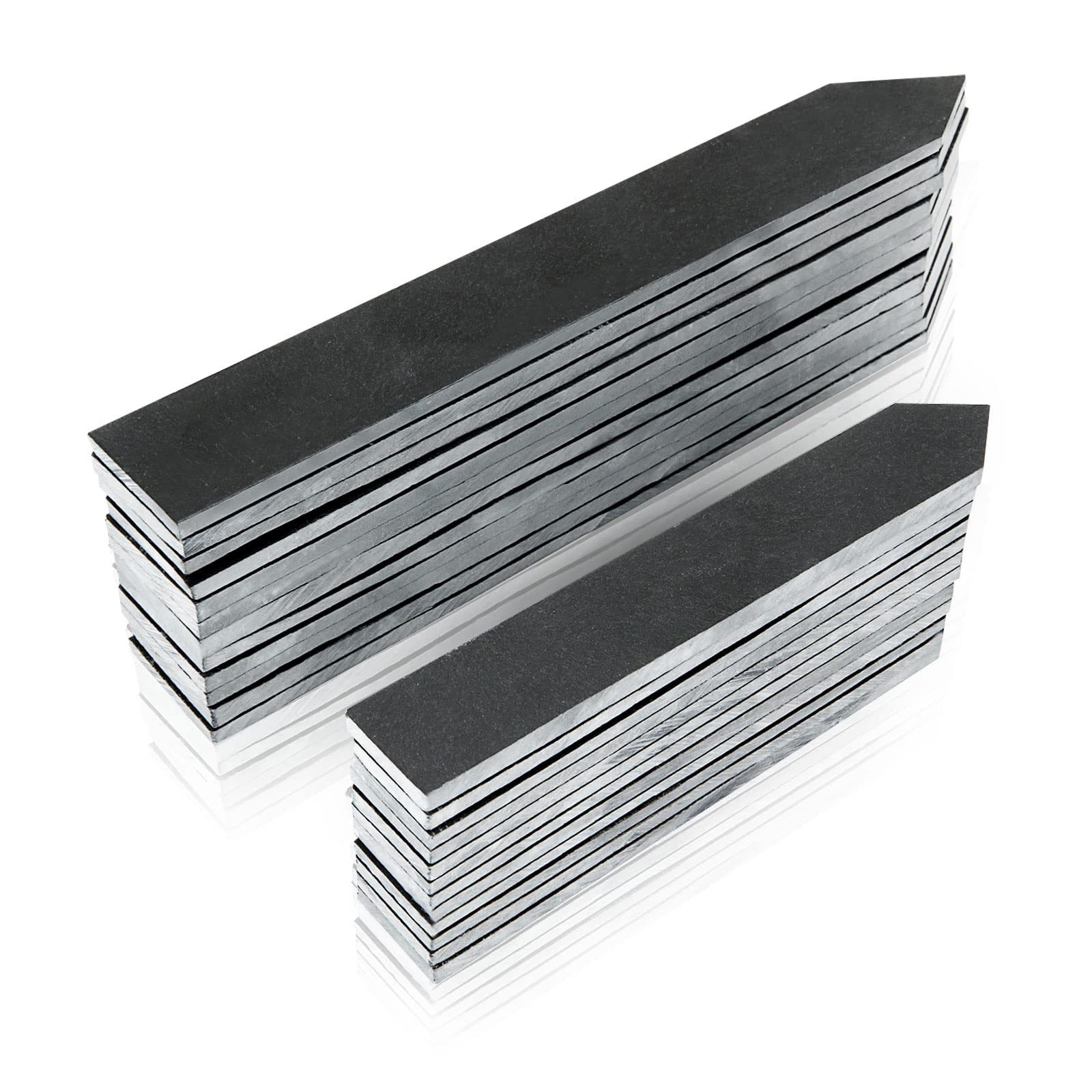 JMIATRY 20 Pack Slate Plant Labels, Black Slate Garden Markers, Natural ...